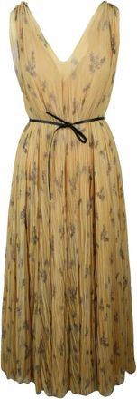 Fabiana Filippi Femme, Robes, Jaune, Taille: 36 FR Long Tulle Dress