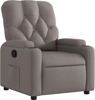 vidaXL Relaxsessel Taupe Stoff - Vidaxl