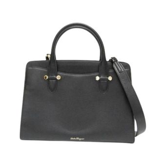 Ferragamo Pre-owned Leder Schultertasche - - Pre-owned - Damen - Schwarzk - ONE SIZE