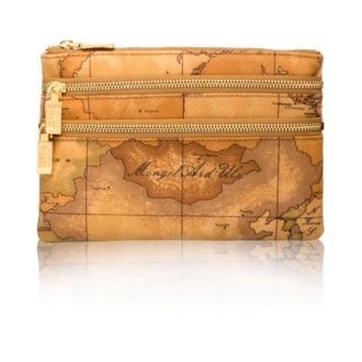 Alviero Martini 1A Classe Femme, Sacs, Beige, Taille: ONE Size Pochette en tissu imprim&eacute; Geo Classic