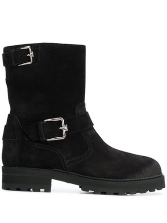Tod's bottines &agrave; d&eacute;tails de boucles - Noir
