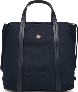 Tommy Hilfiger Rucksack Tommy Hilfiger Th Soft Nylon Tote/Backpack AW0AW19029 Dunkelblau