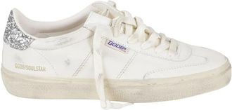 Golden Goose Low-Top Sneaker - Low-Top Sneakers With Distressed Finish And Glitte - Gr. 36 (EU) - in Weiß - für Damen