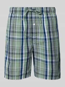 Christian Berg Regular Fit Pyjama-Shorts mit Logo-Patch