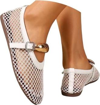 Generic Chaussures d&eacute;contract&eacute;es l&eacute;g&egrave;res en Toile pour Femmes Confortables et Respirantes avec Semelle Souple pour Un Usage Quotidien et Occasions (White, 42)