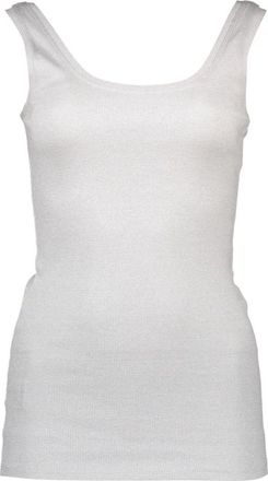Silvian Heach Wide Shoulder Tank - - Tops - Damen - Wei&szlig; - XS