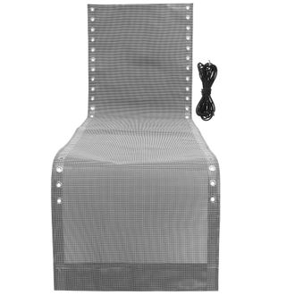 DOITOOL Ersatzstoff f&uuml;r Klappstuhl und Strandliege Atmungsaktives Faltbares Patio Chair Fabric mit Robustem Seilset Wetterfester Loungesessel Reparaturbezug f