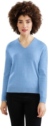 Street One Damen A302266 Strickpullover, Bay Blue Melange, 36