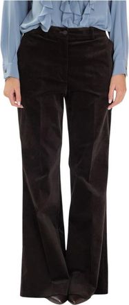 P.A.R.O.S.H. P.a.r.o.s.h., Femme, Pantalons, Brun, Taille: 42 FR Wide Pantalons