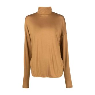 Eleventy Turleneck Langarm-Pullover - - Knitwear - Damen - Braun - L