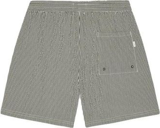 Les Deux Homme, Shorts, Noir, Taille: XL Stan Stripe Seersucker Swim Shorts