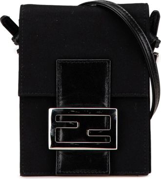 Fendi Pre-owned Mini Nylon FF Lock Crossbody - Femme - Pre-owned - Noir - Taille: ONE Size