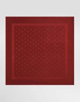 Dolce & Gabbana Stola 135x135 Aus Seide Mit Logo-jacquard - Frau Schals Und T&uuml;cher Purple Onesize