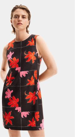 Desigual Sommerkleid Houston 24SWVW01 Schwarz Regular Fit