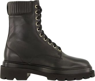 Santoni Femme, Chaussures, Noir, Taille: 37 EU Bottines en cuir