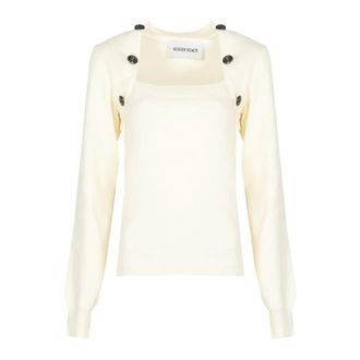 Silvian Heach Maille &agrave; col rond - Femme - Pulls - Beige - Taille: 40 FR