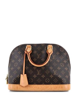Louis Vuitton Alma Handbag Monogram Canvas PM satchel - Marron