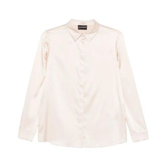 Emporio Armani Femme, Blouses et Chemises, Rose, Taille: 38 FR Chemise en soie