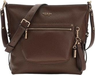 Guess Femme, Sacs, Brun, Taille: ONE Size Silvye Bucket