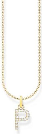 Thomas Sabo Collier lettre P en argent doré avec zirconium KE2255-414-14
