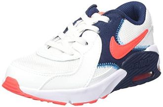 Nike Nike Mixte enfant Air Max Excee Big Kids Shoe, Summit White Bright Crimson, 35.5 EU