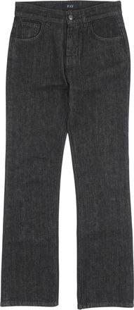 Fay Femme, Jeans, Noir, Taille: W26 Jean Boutonn&eacute;