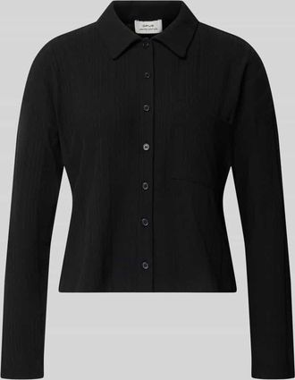 OPUS Cropped Langarmshirt mit Brusttasche Modell Sawoni