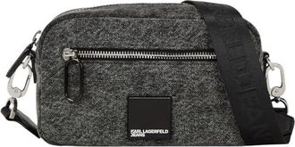 Karl Lagerfeld Karl Lagerfeld Jeans, Femme, Sac Appareil Photo Souple Avec Logo Box Dnm, Noir, One size