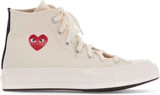 Comme Des Gar&ccedil;ons Small Red Heart High Top Sneakers Chuck Taylor