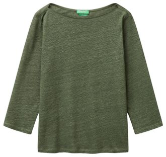 Benetton Damen M/L 37ujd109x T-Shirt, gr&uuml;n, Small