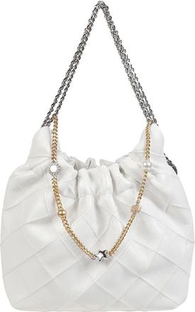 Tory Burch Femme, Sacs, Blanc, Taille: ONE Size Mini Sac Hobo Fleming Souple Vieilli