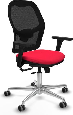 Piqueras y Crespo B&uuml;rostuhl aus Netzstoff mit 3D-Armen, h&ouml;henverstellbare Lendenwirbelst&uuml;tze, ausgestattet mit Syncro/Translack und Schaumstoff, Rollen 65 mm, Parkett, 