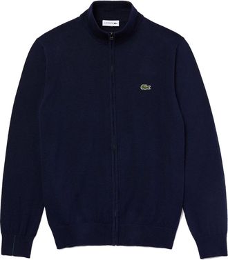 Lacoste Homme, Sweatshirts et sweats &agrave; capuche, Bleu, Taille: L Cotton Turtleneck Sweater Zipper