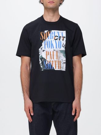 Paul Smith T-shirt &agrave; col rond en coton bio avec imprim&eacute; graphique et slogan