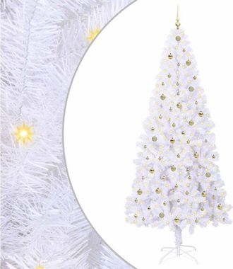 vidaXL K&uuml;nstlicher Weihnachtsbaum Wei&szlig; 240 cm PVC und Stahl vidaXL
