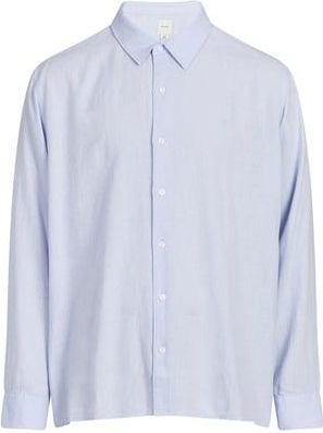 Calvin Klein Chemise droite en lin m&eacute;lang&eacute;