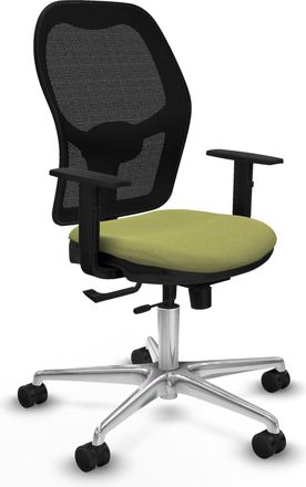 Piqueras y Crespo Home Office Jorquera Sessel mit 1D-Armen, h&ouml;henverstellbare Lendenwirbelst&uuml;tze, ausgestattet mit Syncro/Traslack und eingespritztem Schaum. Mit Rollen