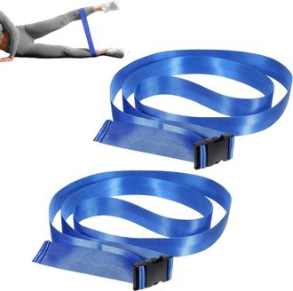 Generic Yoga-Gurte Für Dehnübungen - 2 Stück Verstellbares Trainingszubehör - Fitness-Übungsgurt Mit Schnalle | Für Aufwärmen Kraftaufbau Und Tägliche Fitness