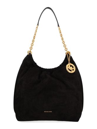 Michael Michael Kors Womens Shoulder Bag Indie Large Black Calf Leather