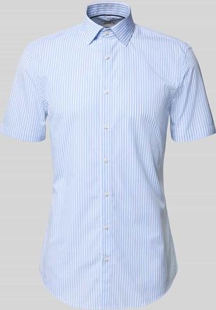 Jake*s Slim Fit Business-Hemd aus Baumwolle mit Kentkragen