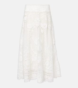 Farm Rio Jupe longue Swan Lake en guipure