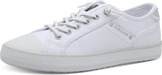 s.Oliver Damen Sneaker flach mit Schnürsenkeln Leicht, Weiß (White), 37 EU