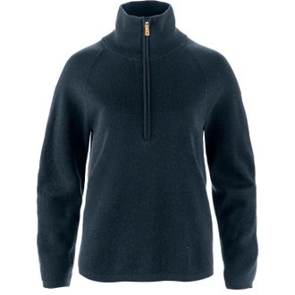 Fj&auml;llr&auml;ven Damen &Ouml;vik Lite Half Zip Sweatshirt, Dark Navy, L