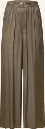 American Vintage American Vintage Marlenehose Aus Satin gruen