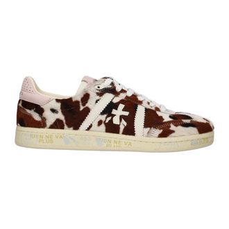 Premiata Bonnied Cow Print Pony Effect Sneakers - - Shoes - Damen - Braun - 40 EU