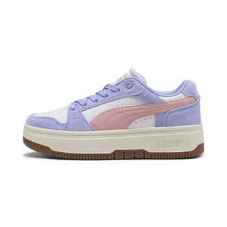 Puma Sneakers basses en su&egrave;de Rebound Femme pour Femme, Chaussures, Violet, 35.5