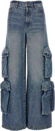 Amiri Straight Leg Jeans - Blau