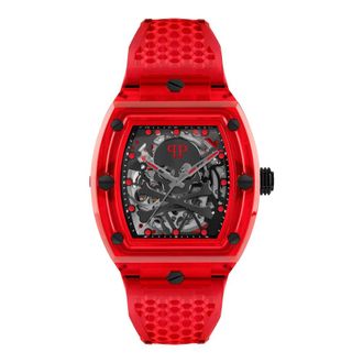 Philipp Plein Philipp Plein Automatik Herrenuhr The $keleton Crystal - - Accessories - Herren - Rot - ONE SIZE