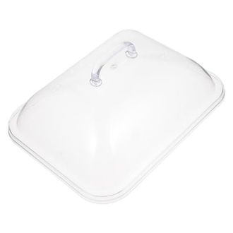 Garneck Cloche à Gâteau Carrée 31x24cm en Acrylique Transparent Poignée pour Desserts Et Fruits Couvercle Alimentaire pour Pique- Et