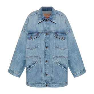 Diesel De-Lin Denimjacke - - Jackets - Damen - Blau - S